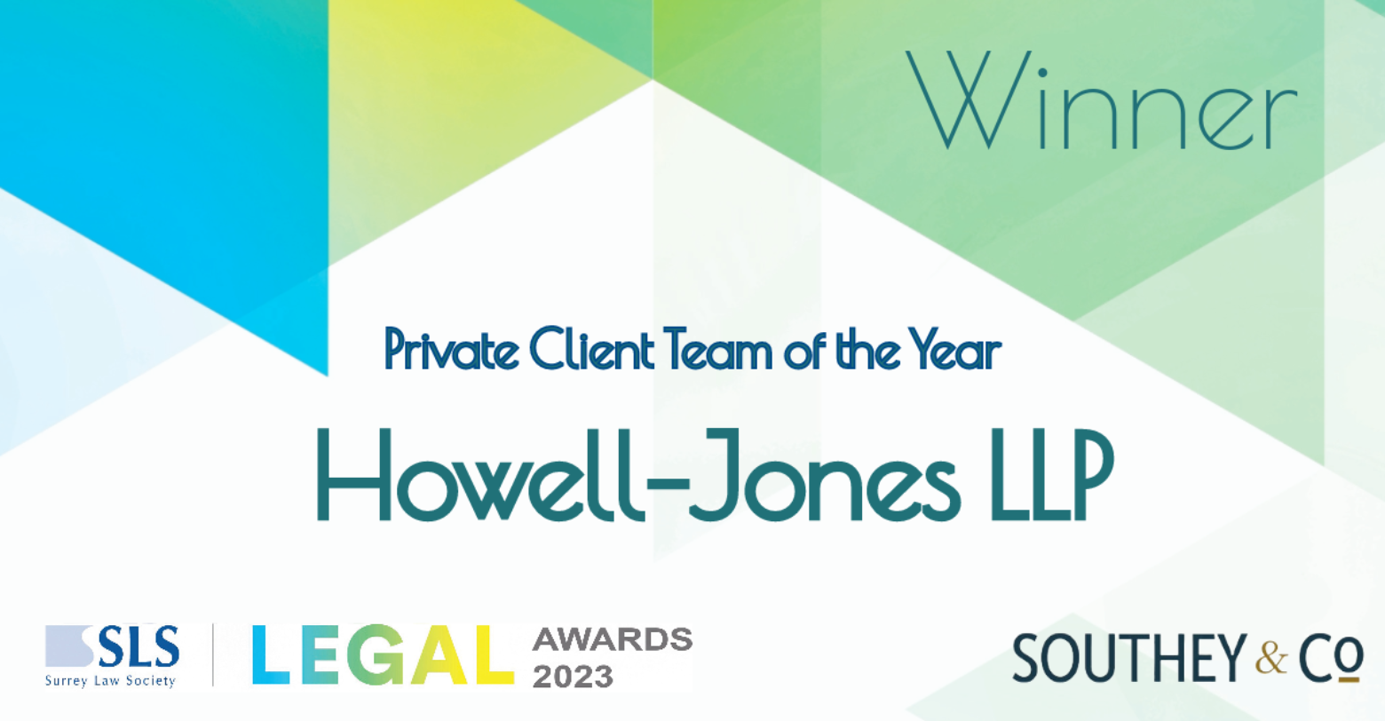 Howell Jones Success at Surrey Law Society Legal Awards 2023 - Howell Jones
